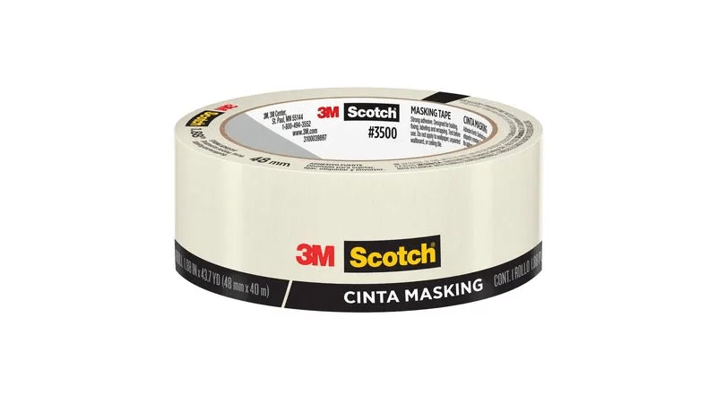 MASKING 3M #3500 48MM X 40 MTS 2″ 27304 | LCR Limpieza Costa Rica