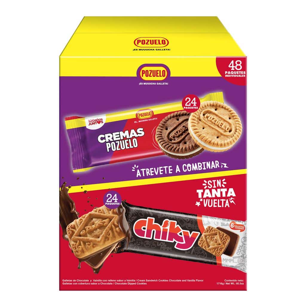 GALLETAS POZUELO VARIADAS, 48 UNIDADES 35.75 G | LCR Limpieza Costa Rica